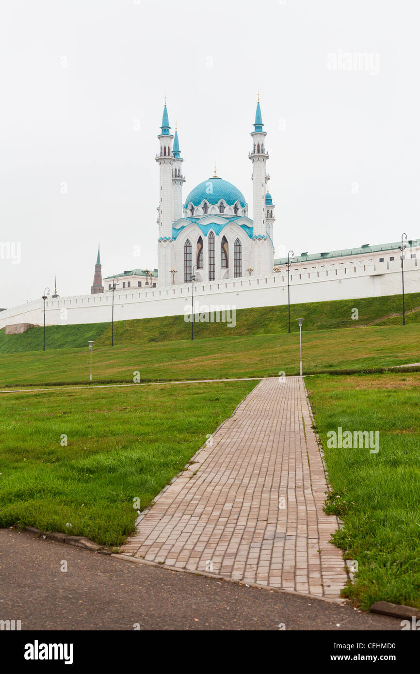 Kul Sharif mosque in Kazan Kremlin territory. Russian the chief historic citadel of Tatarstan ...