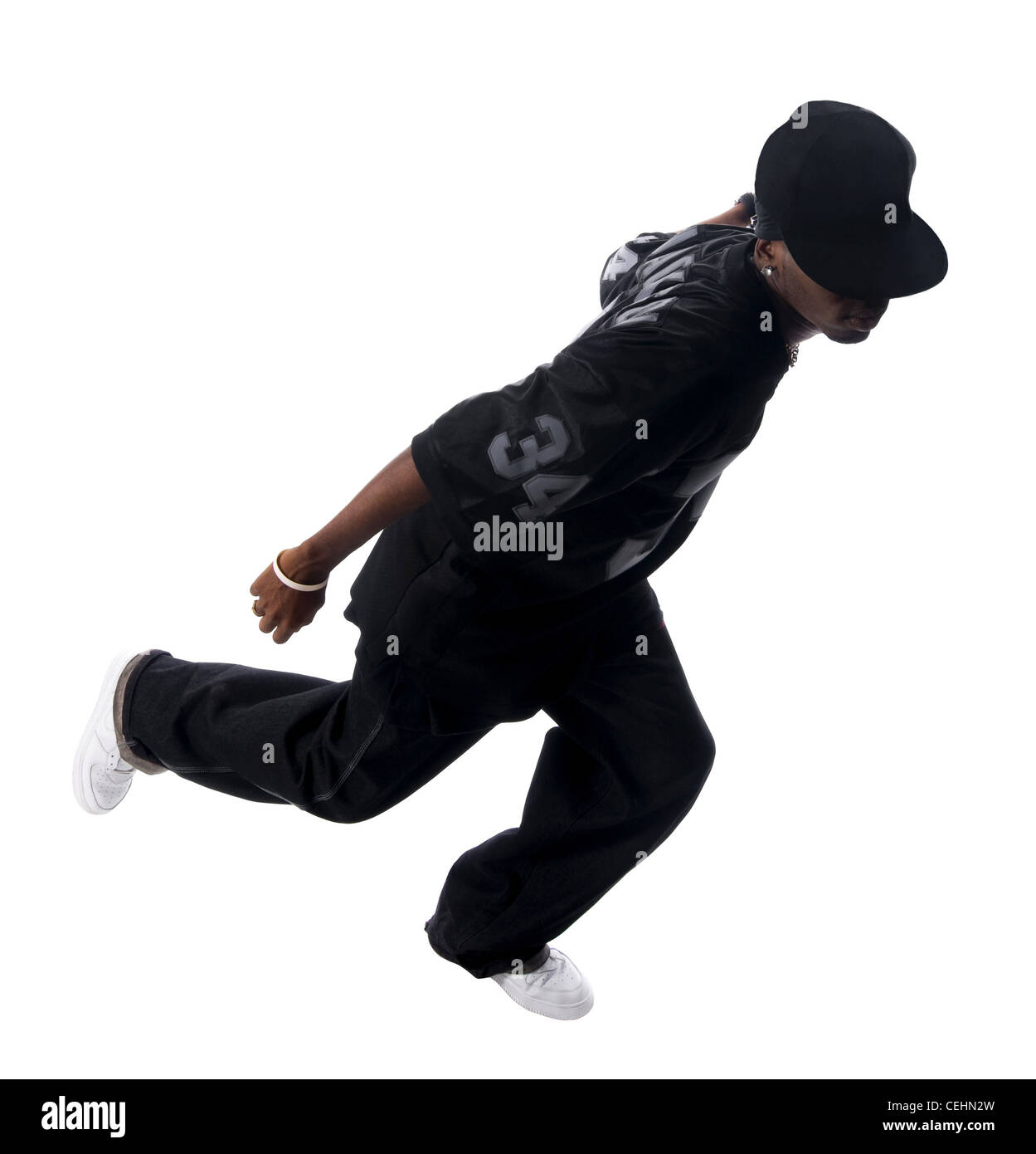 Cool young hip-hop dancer making a move Stock Photo - Alamy