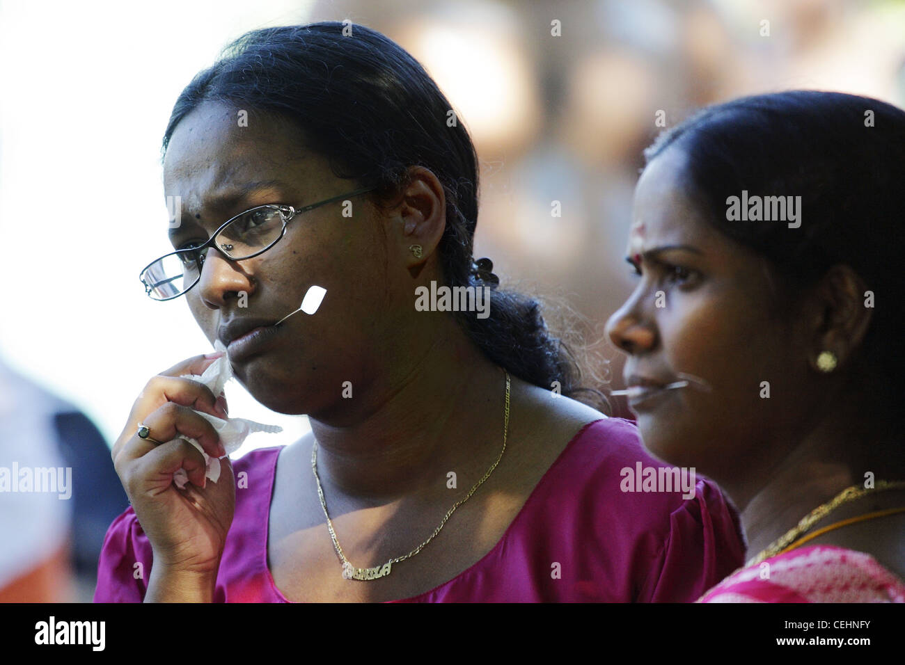 Portrait - hindu festival of thaipusam cavadee Stock Photo - Alamy