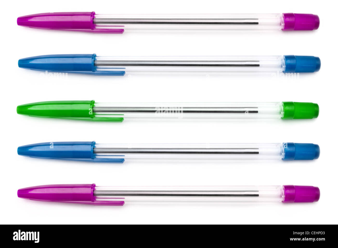 Green Biro Pens High Resolution Stock Photography and Images - Alamy
