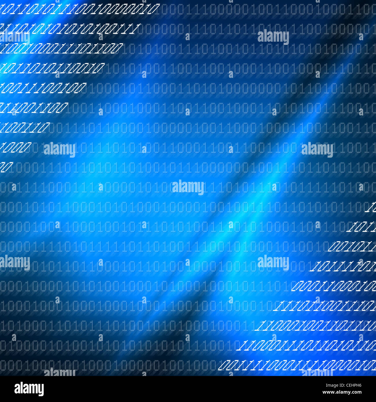 abstract blue background with modern binary digits pattern Stock Photo ...