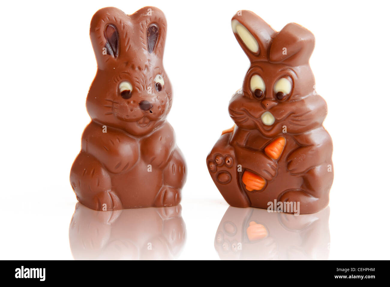 Chocolate Rabbit Easter Stock Photo - Alamy