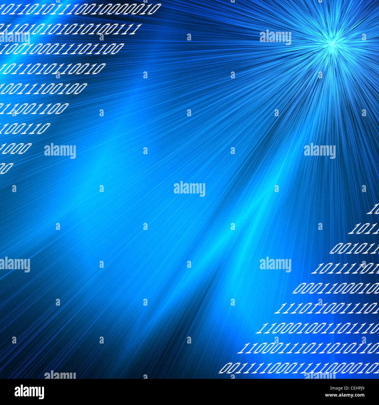 blue rays binary codes background , internet or new technology conceptual illustration Stock ...