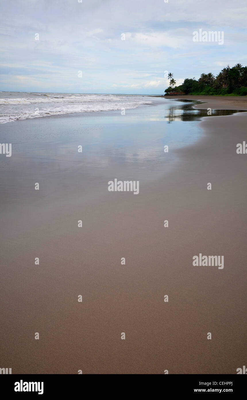 Empty tropical beach before rain storm, west bali, indonesia Stock ...