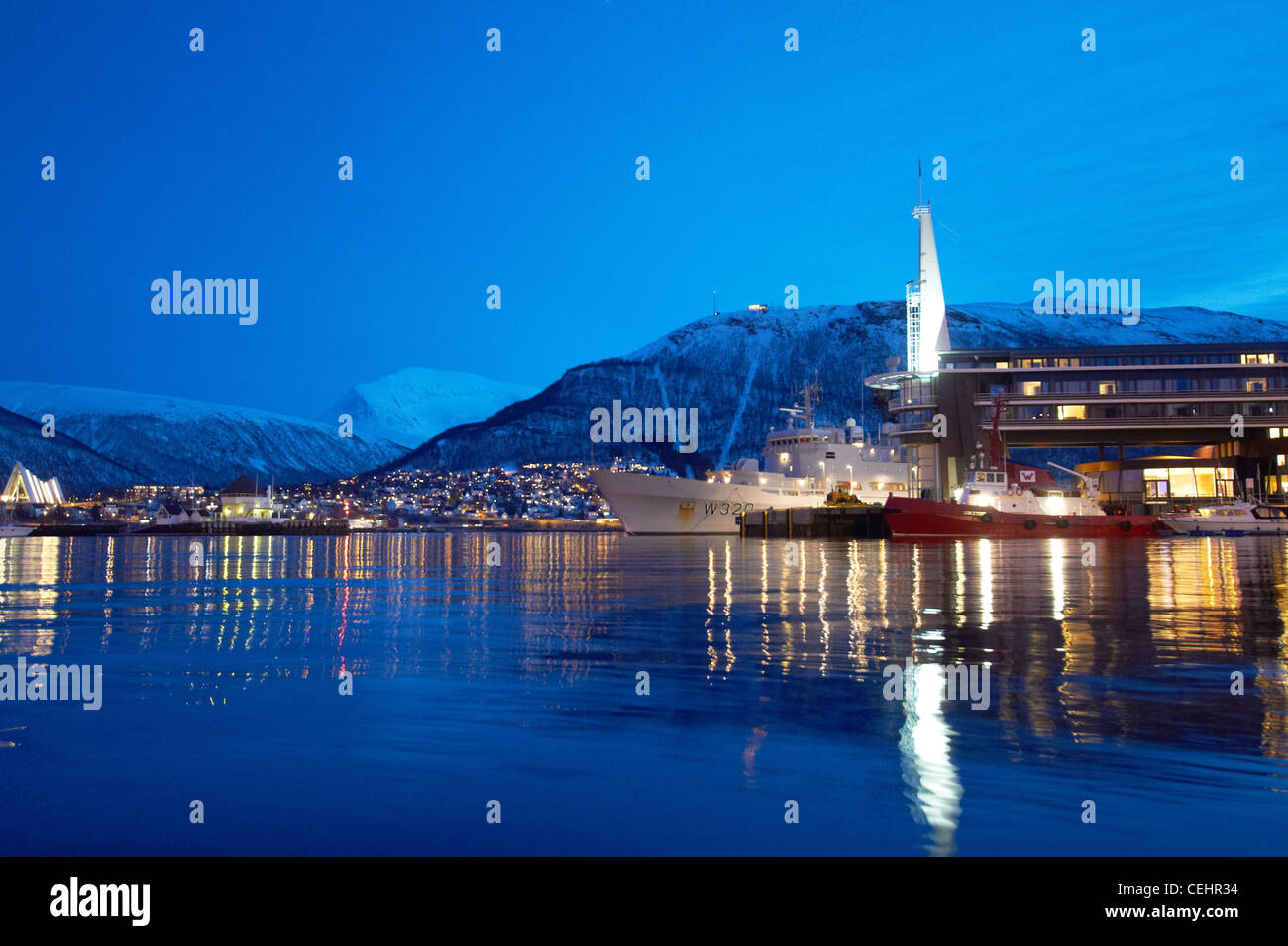 port in Tromso Stock Photo - Alamy