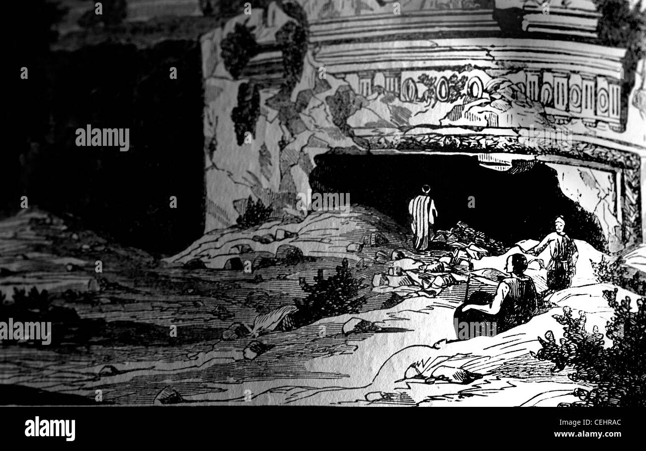 Illustration of Sepulchre of the Kings (Helena's Tomb) Circa 1900 ...