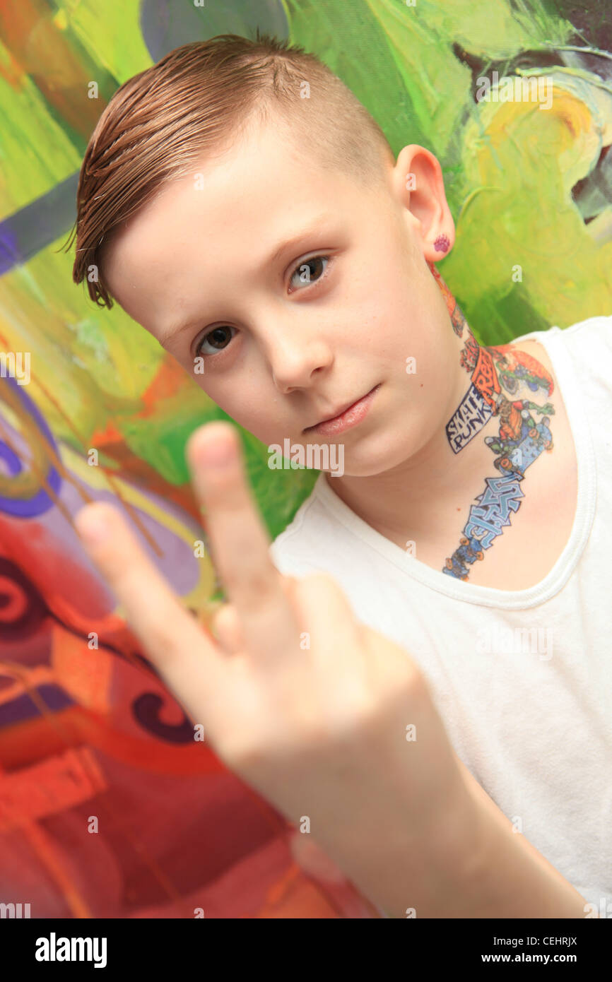 Teen schoolboy rude hi-res stock photography and images - Alamy