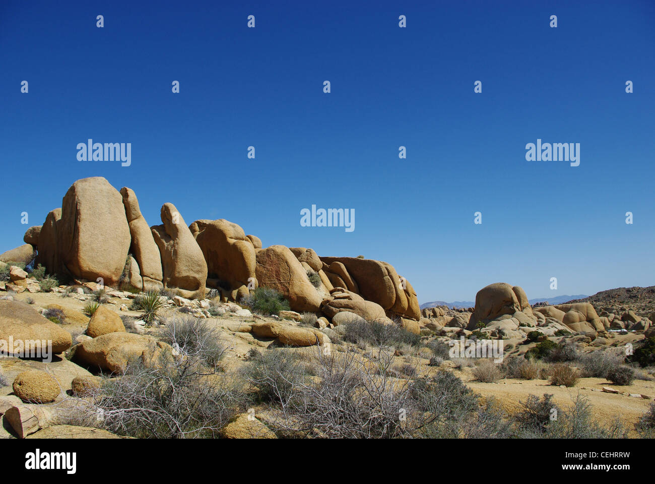 Rock formation, Joshua Tree National Park, California Stock Photo - Alamy
