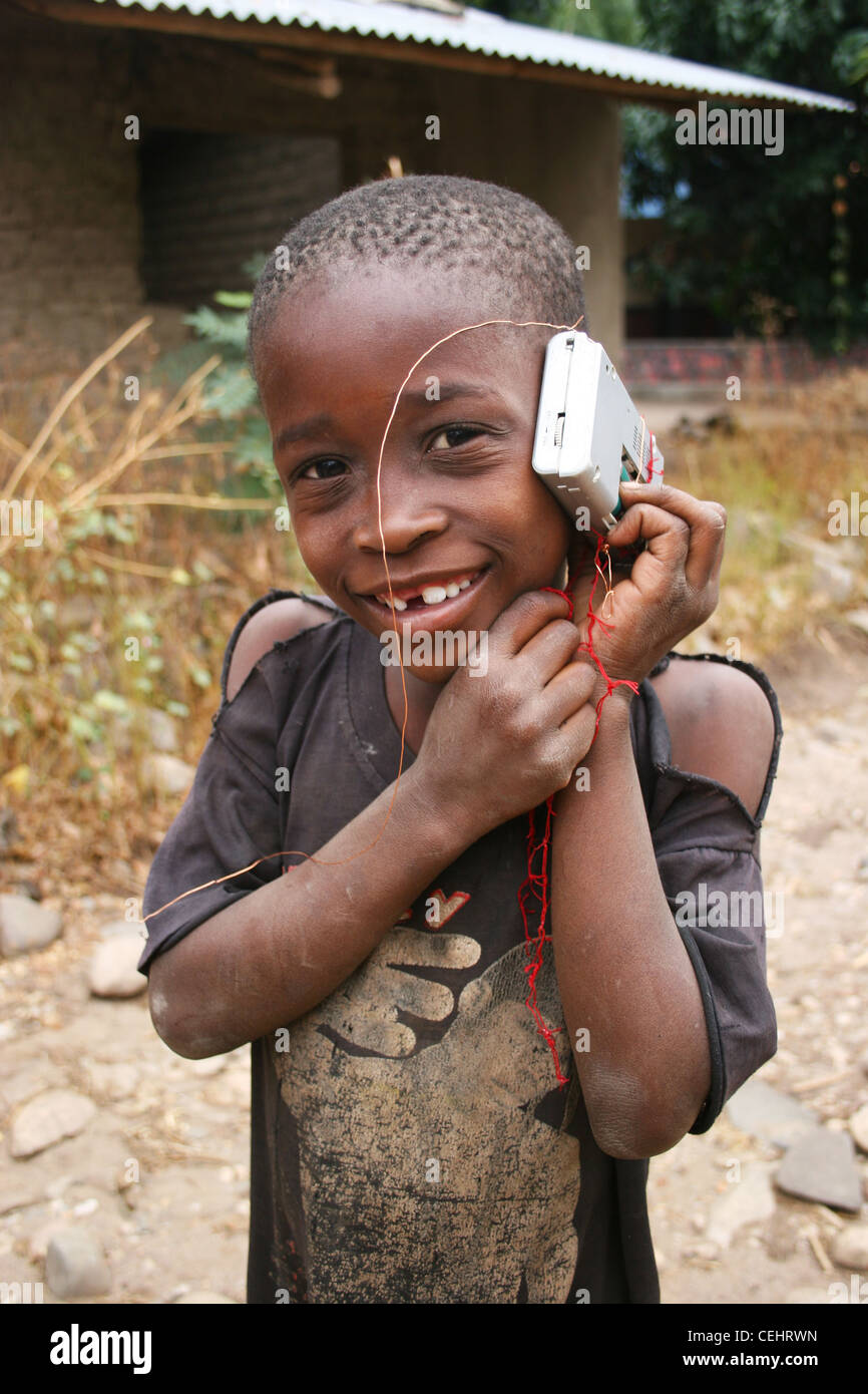 Radio listening africa hi-res stock photography and images - Alamy