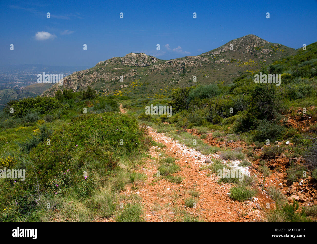 spring scenery hills above kalamaki zante/zakynthos ionian islands ...