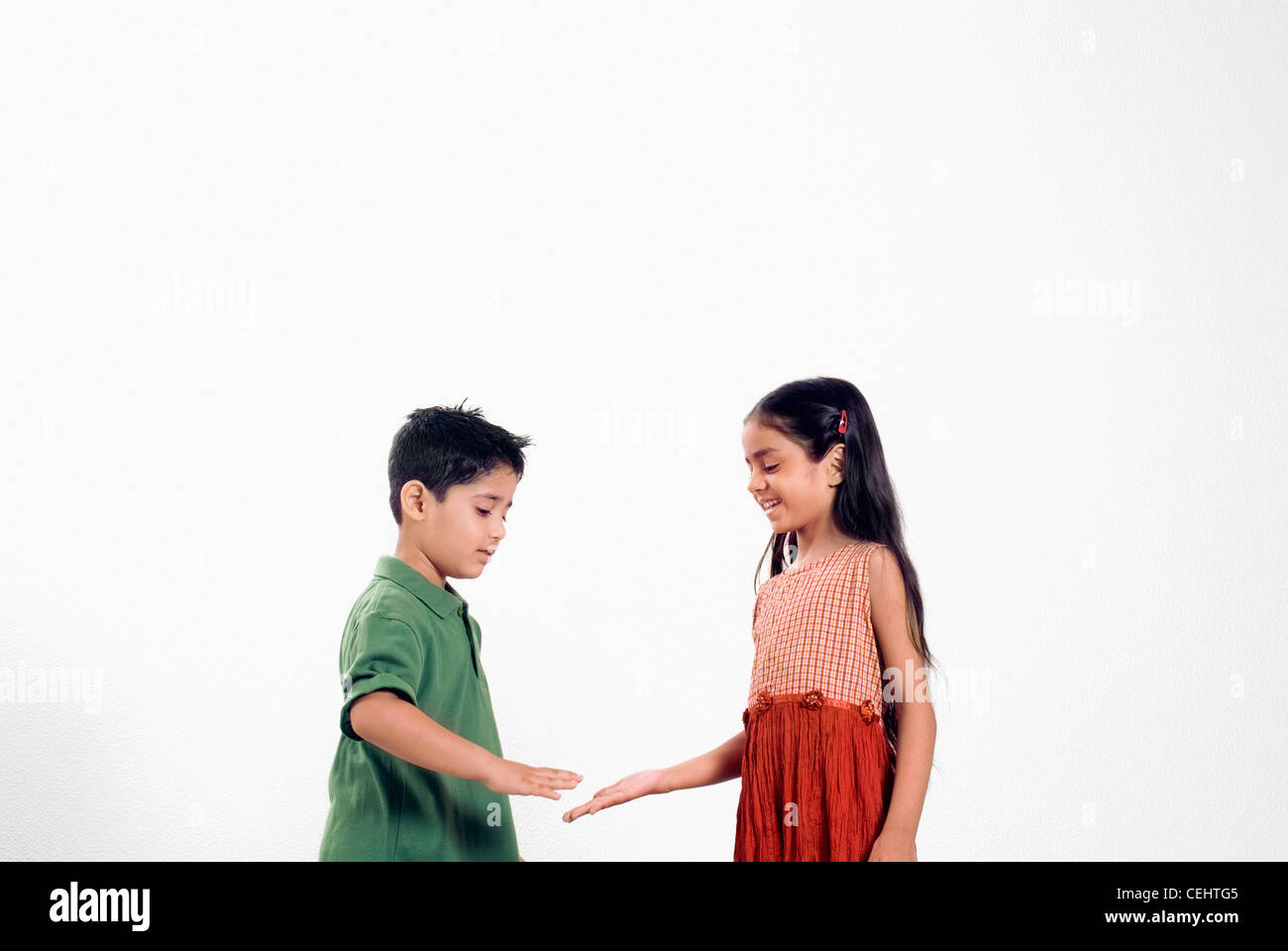 Young boy and girl Stock Photo - Alamy