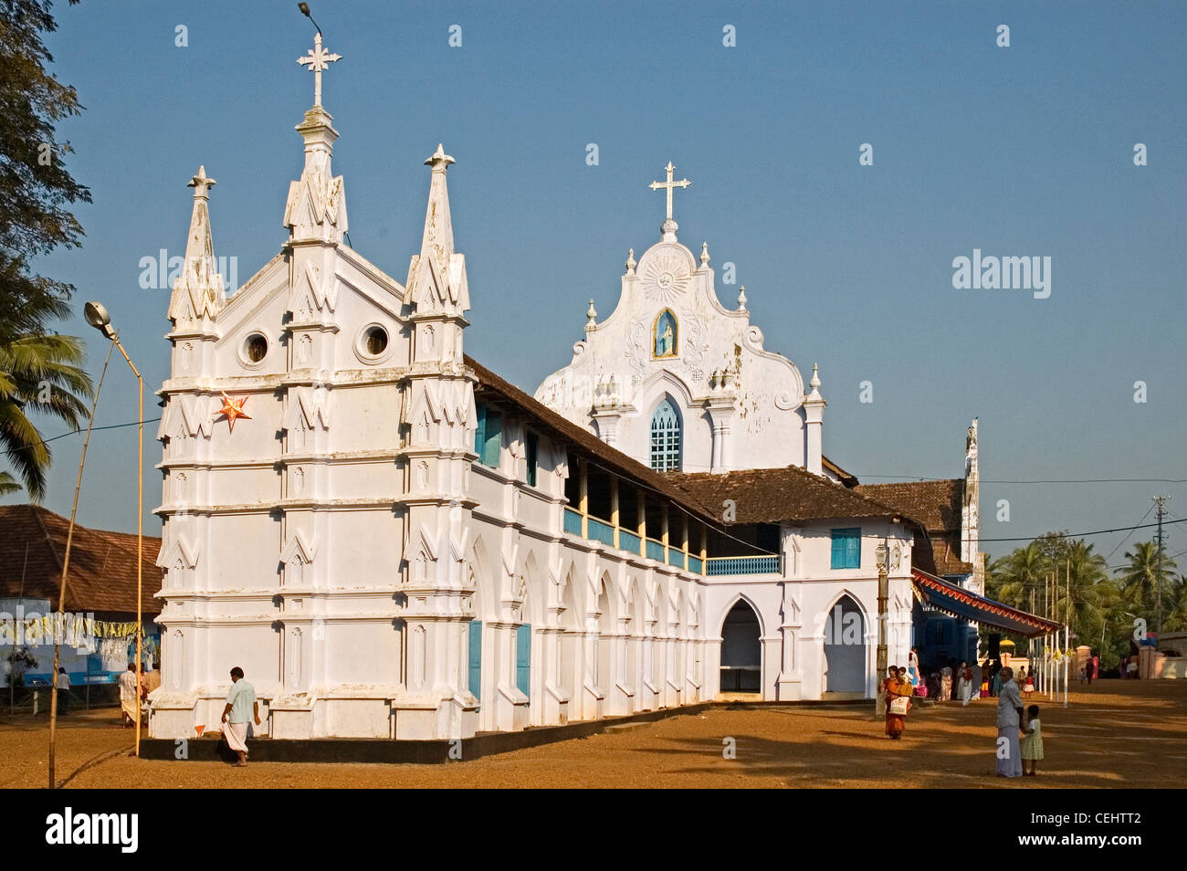 INDIA, Kerala, Aluppuzha, Kalloorkad St Mary’s Anglican Church Stock ...
