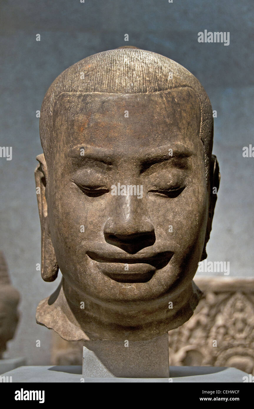 Jayavarman VII king Khmer Empire 12 - 13 Century Cambodia Bayon style ...