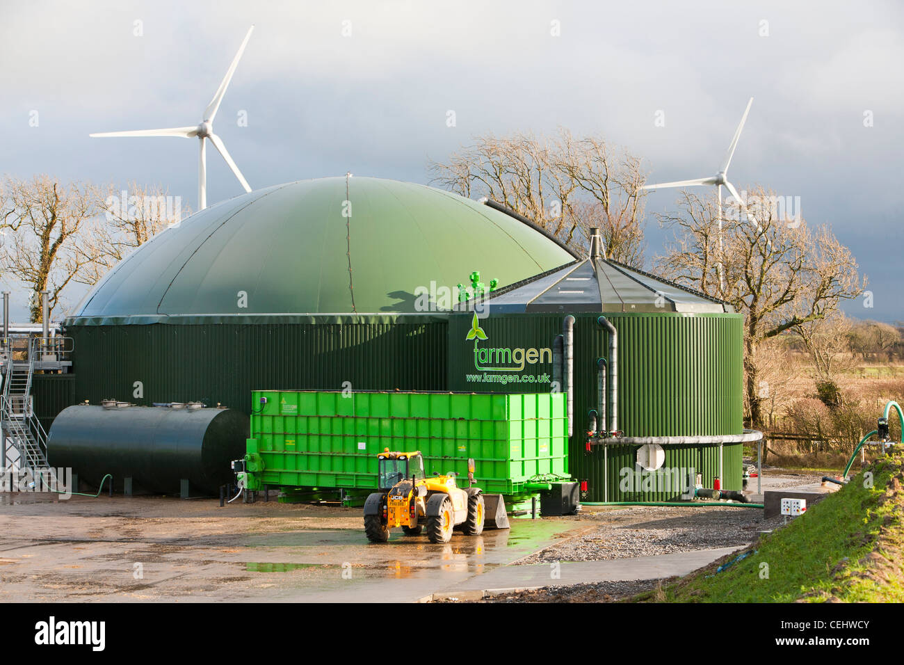 The Farmgen anaerobic bio digestor at Dryholme Farm near Silloth ...