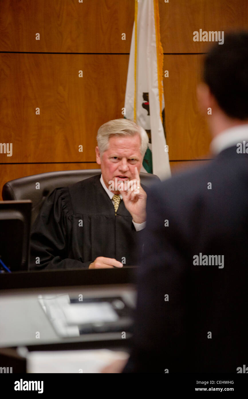 A real judge responds to a student's argument at the law school of the ...