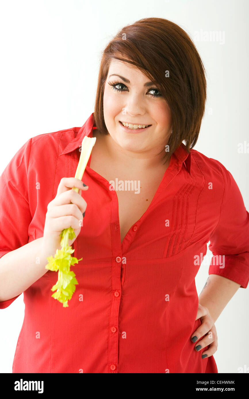 Slightly overweight with food hi-res stock photography and images - Alamy