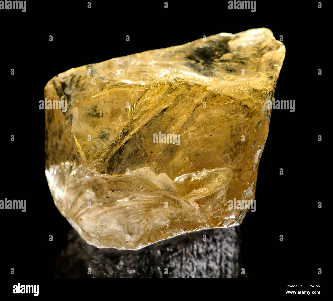 Natural uncut Citrine crystal Stock Photo - Alamy