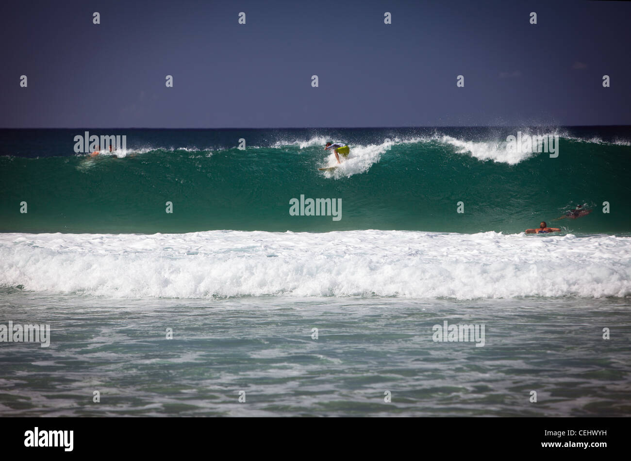 Hawaii's North Shore, Banzai Pipeline Stock Photo - Alamy