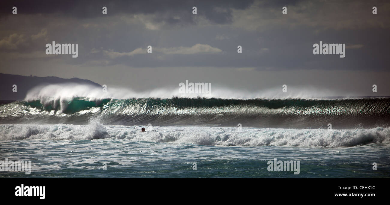 Hawaii's North Shore, Banzai Pipeline Stock Photo - Alamy