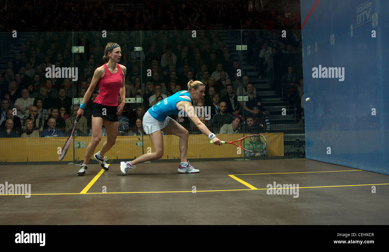 laura massaro on her way to winning the national squash championship at ...