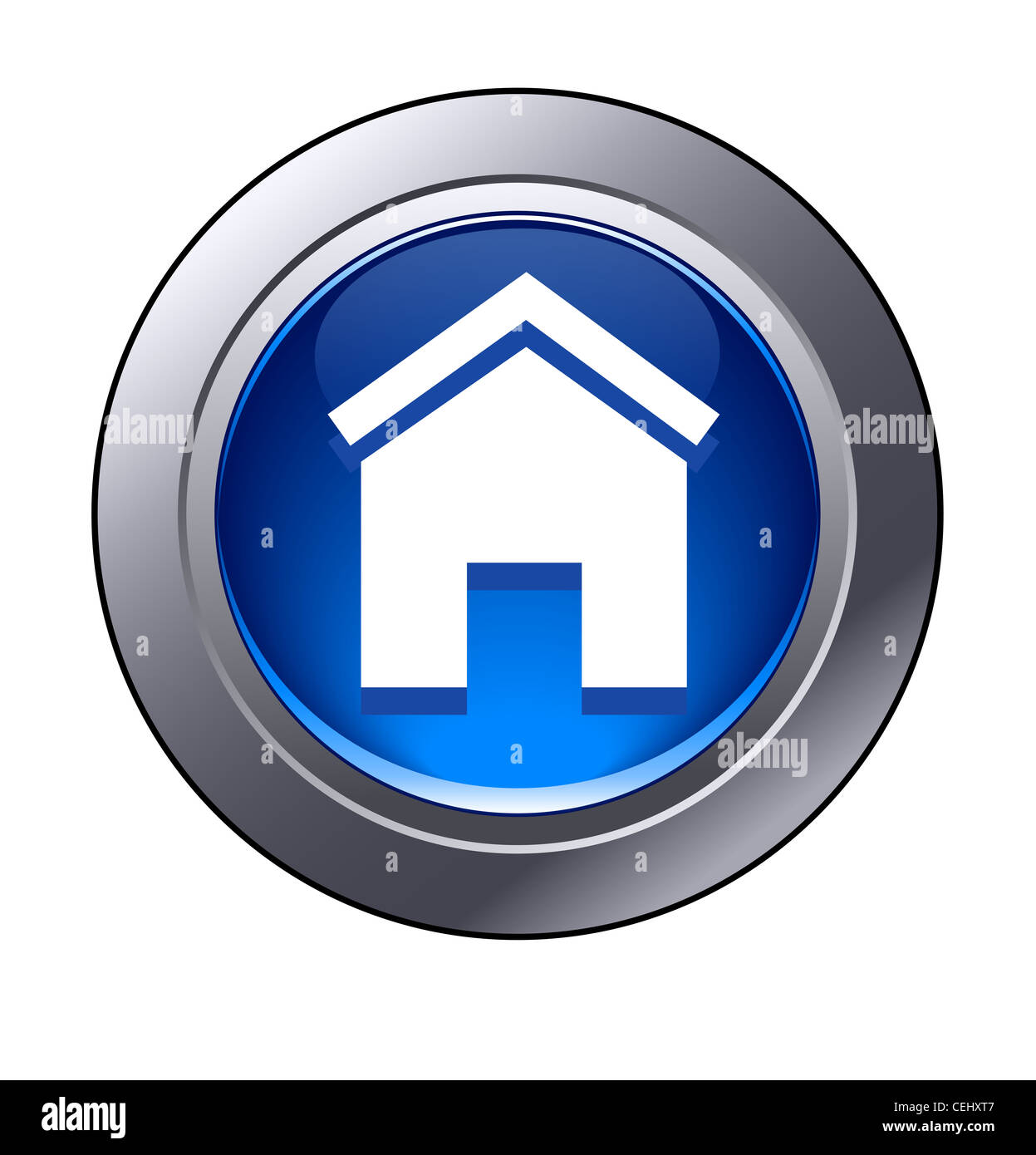 Home, button Icon Stock Photo - Alamy