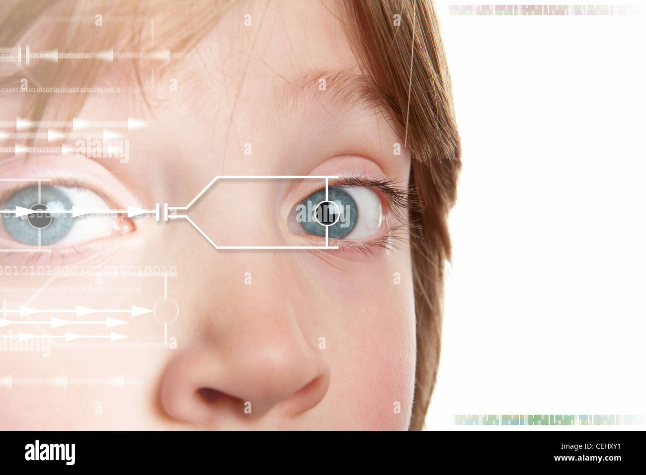 Iris scan hi-res stock photography and images - Alamy