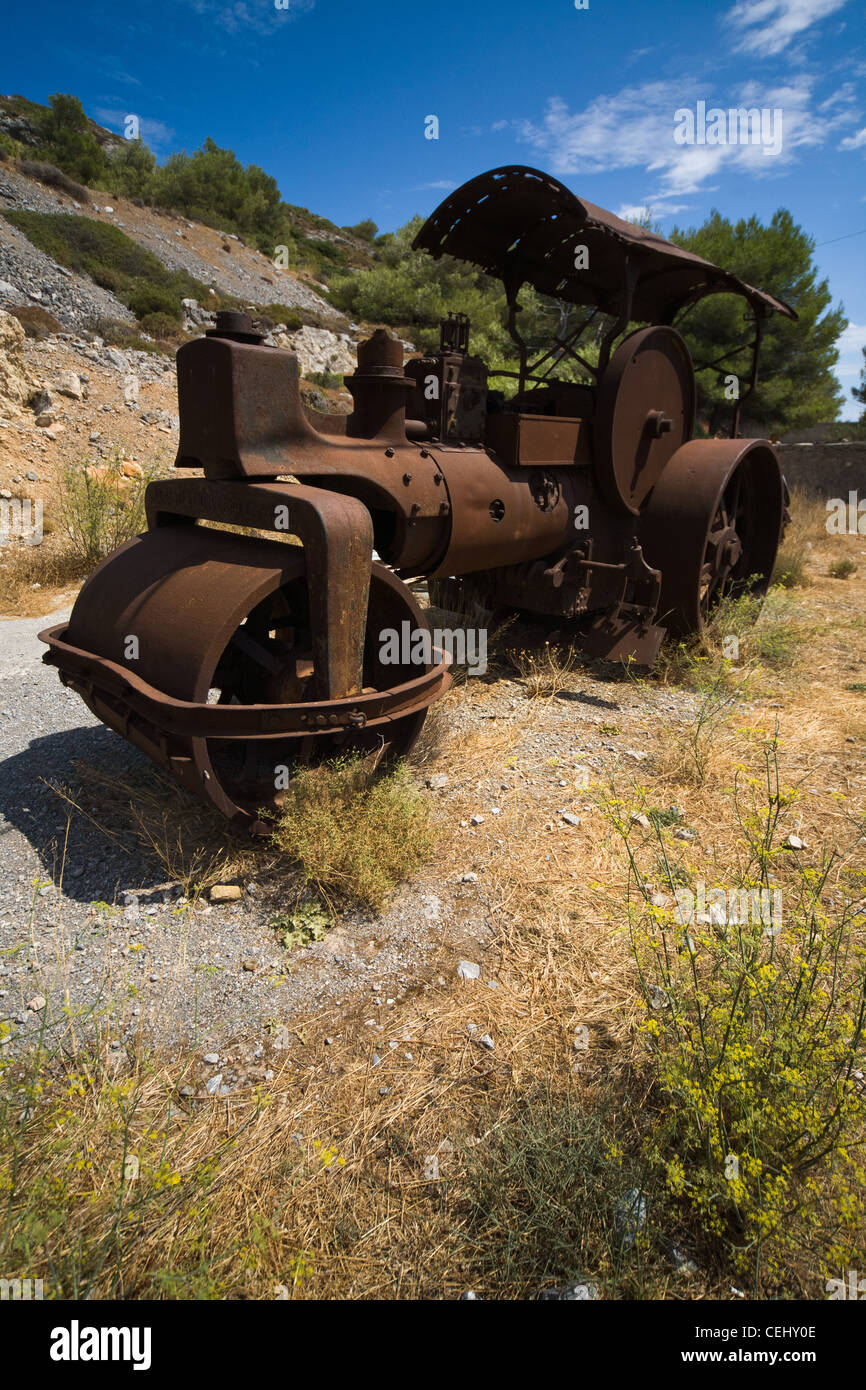 Abandoned machinery, Lefkada Island, Greece, Mediterranean Stock Photo ...