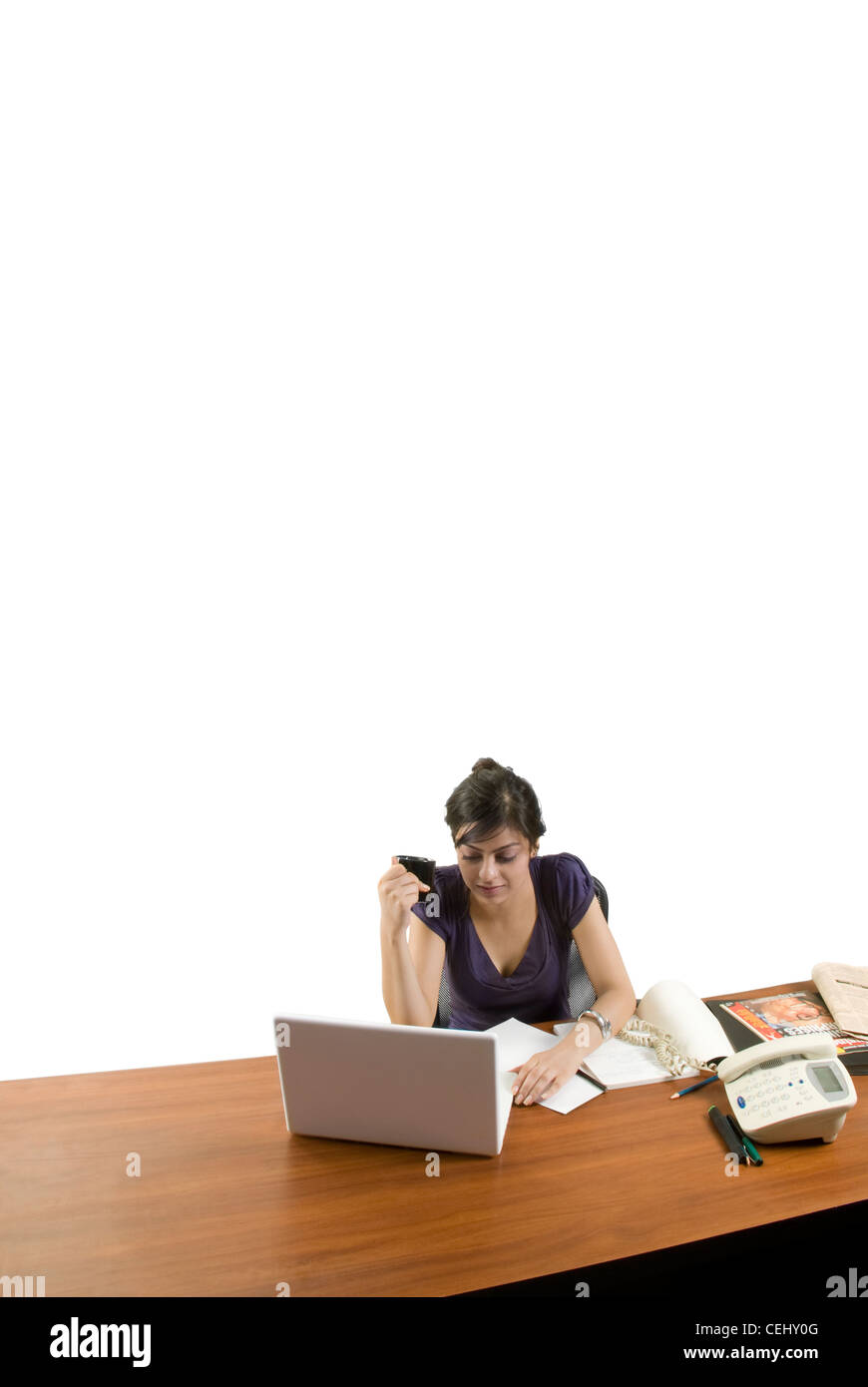 a girl talking Stock Photo - Alamy