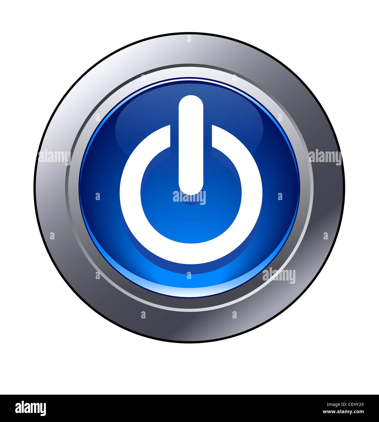 Power icon symbol on Cut Out Stock Images & Pictures - Alamy