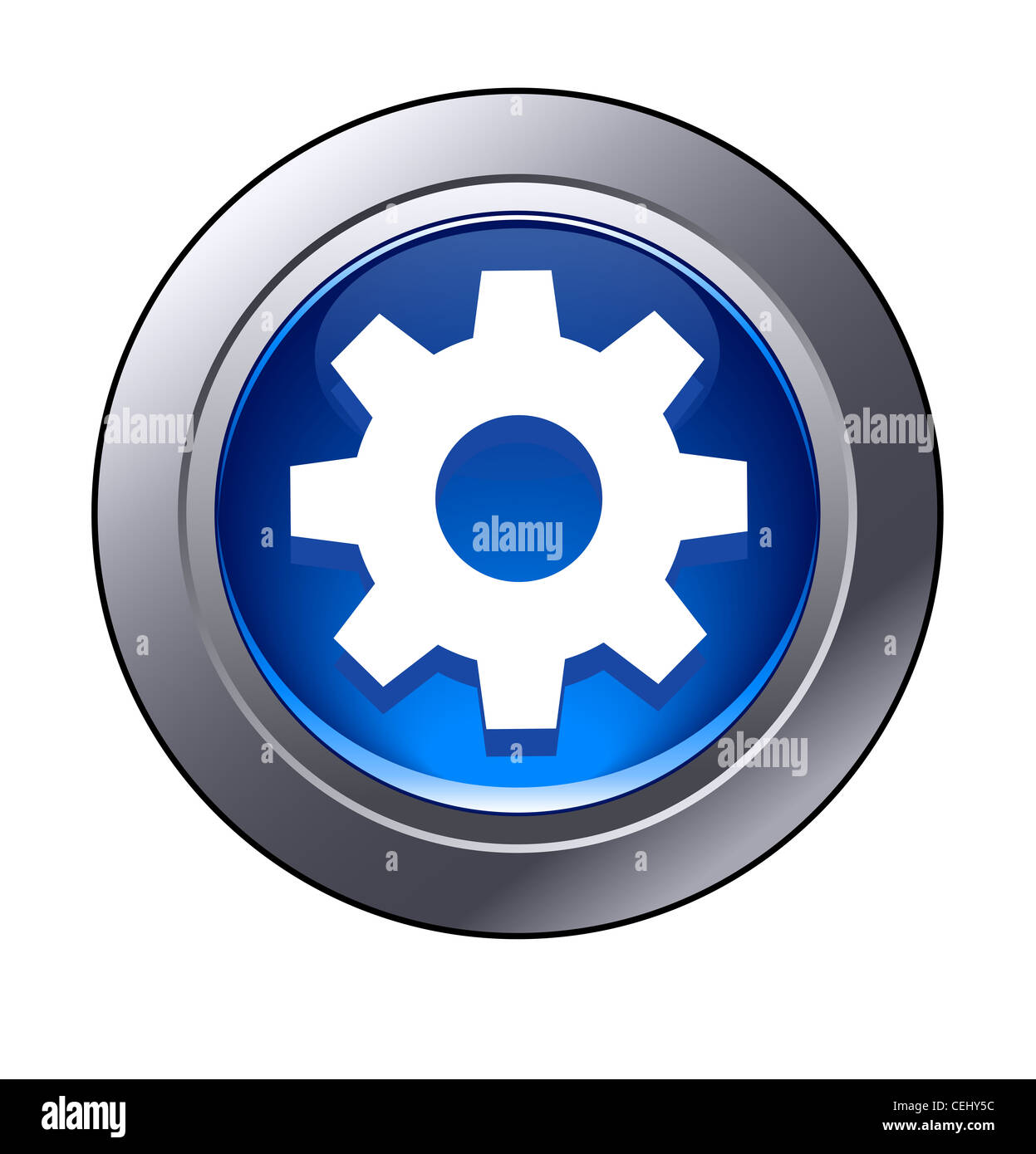 Preferences Internet button Icon Stock Photo - Alamy