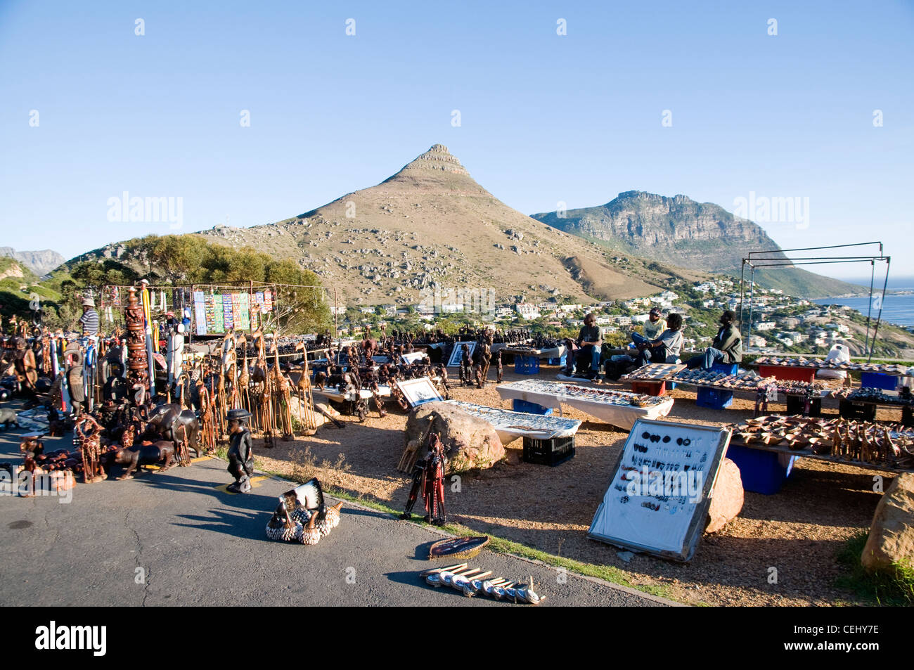 Roadside Traders Llandudno,Cape Town,Western Cape Province Stock Photo ...