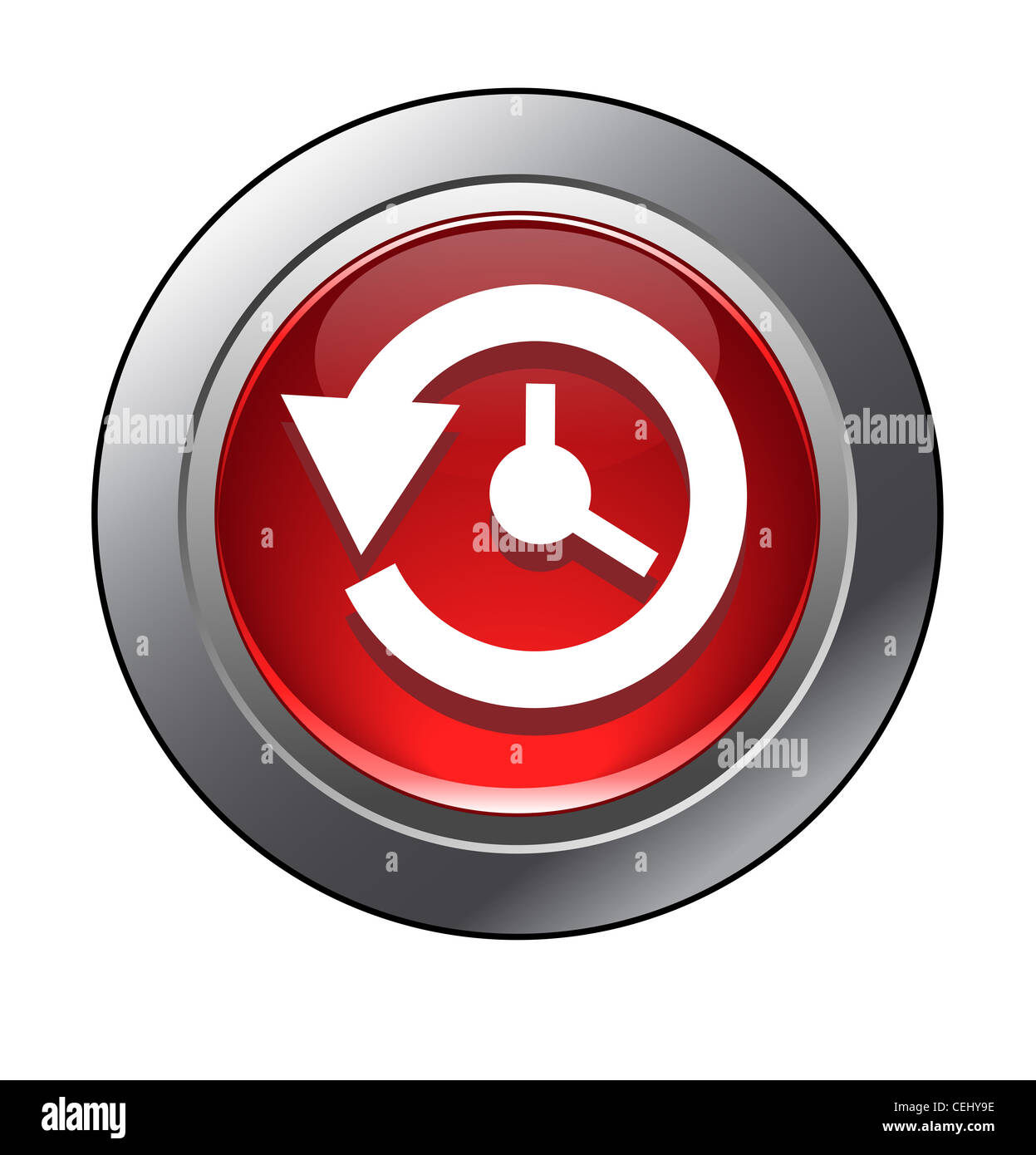 Back up Internet button Icon Stock Photo - Alamy