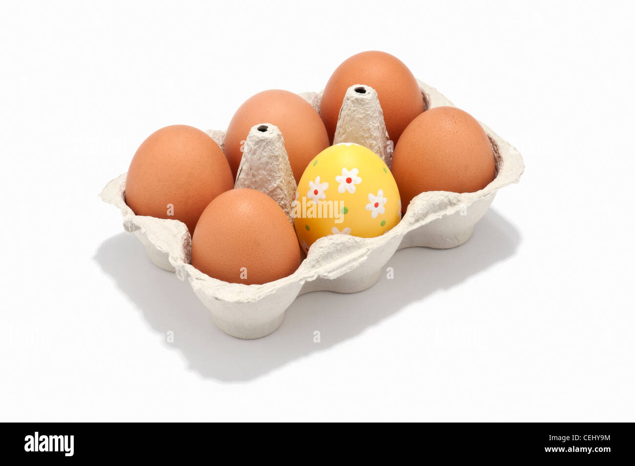 Box of eggs Cut Out Stock Images & Pictures - Alamy