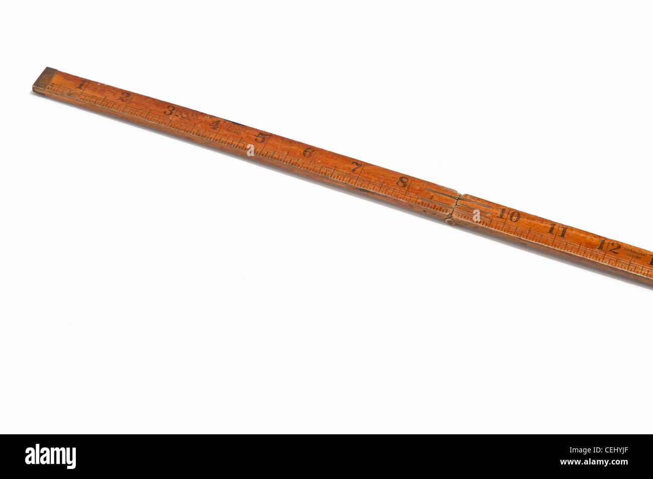 A wooden ruler Stock Photo - Alamy