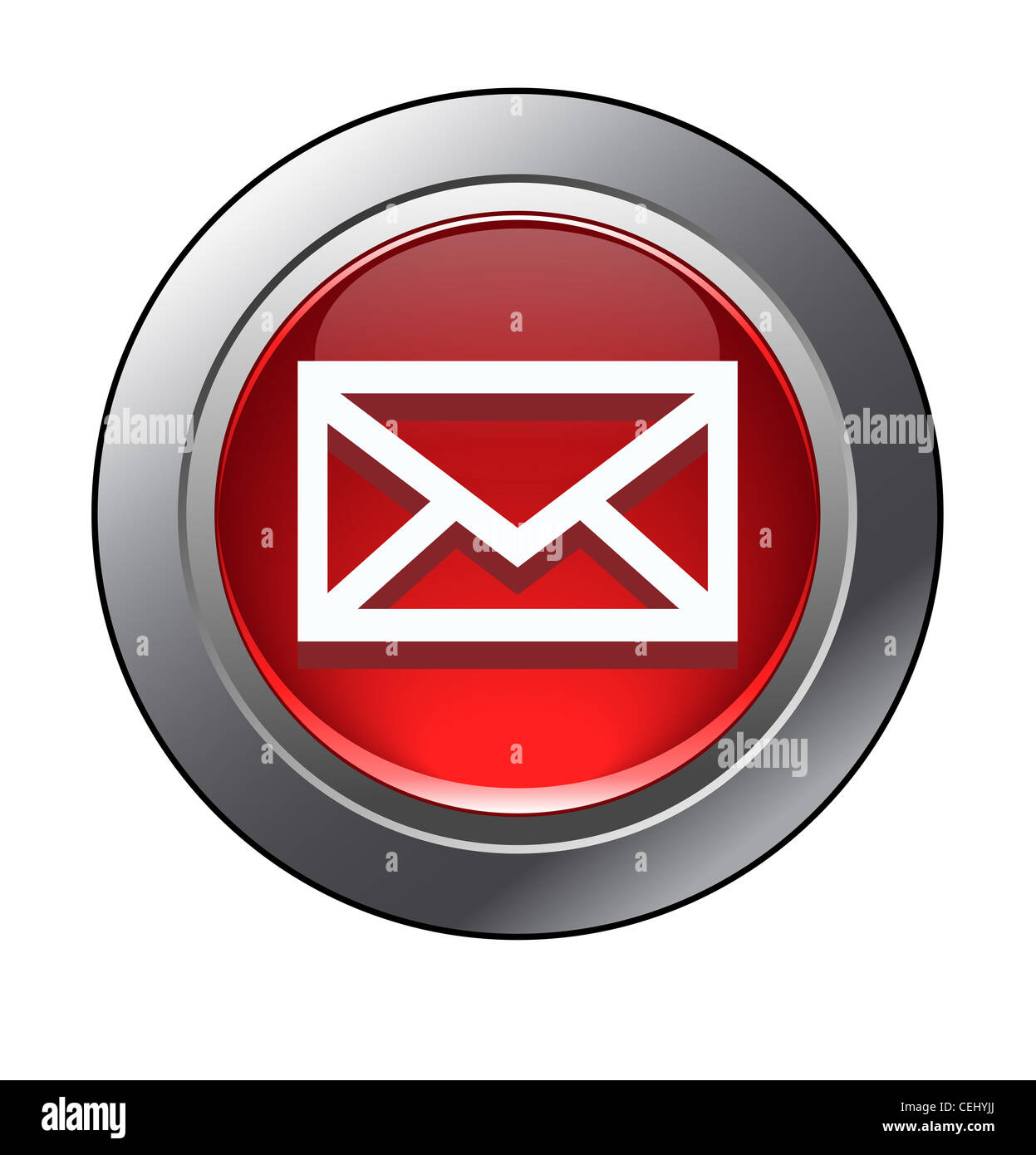 Mail, email, button Icon apps Stock Photo - Alamy