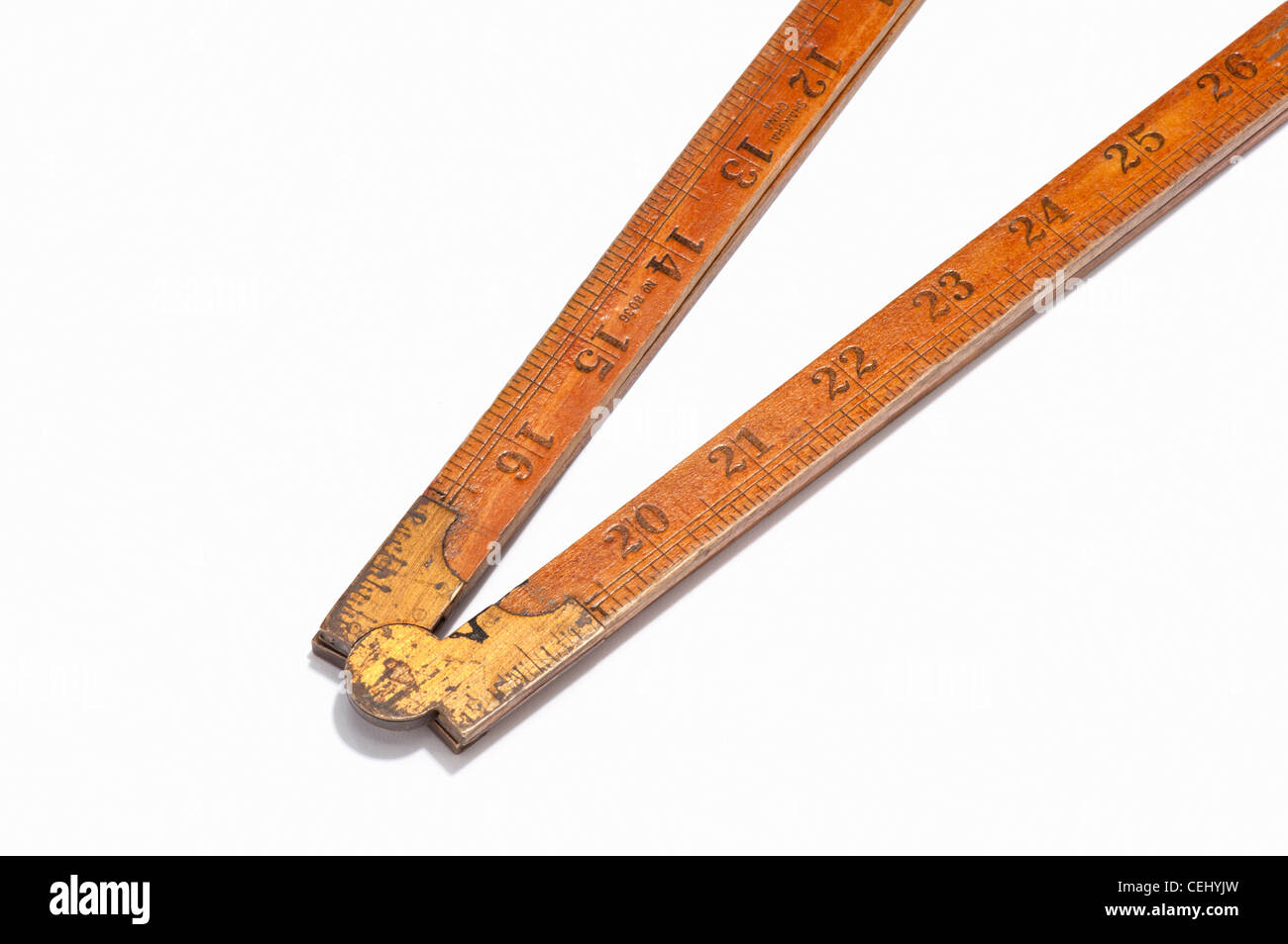 A wooden ruler Stock Photo - Alamy