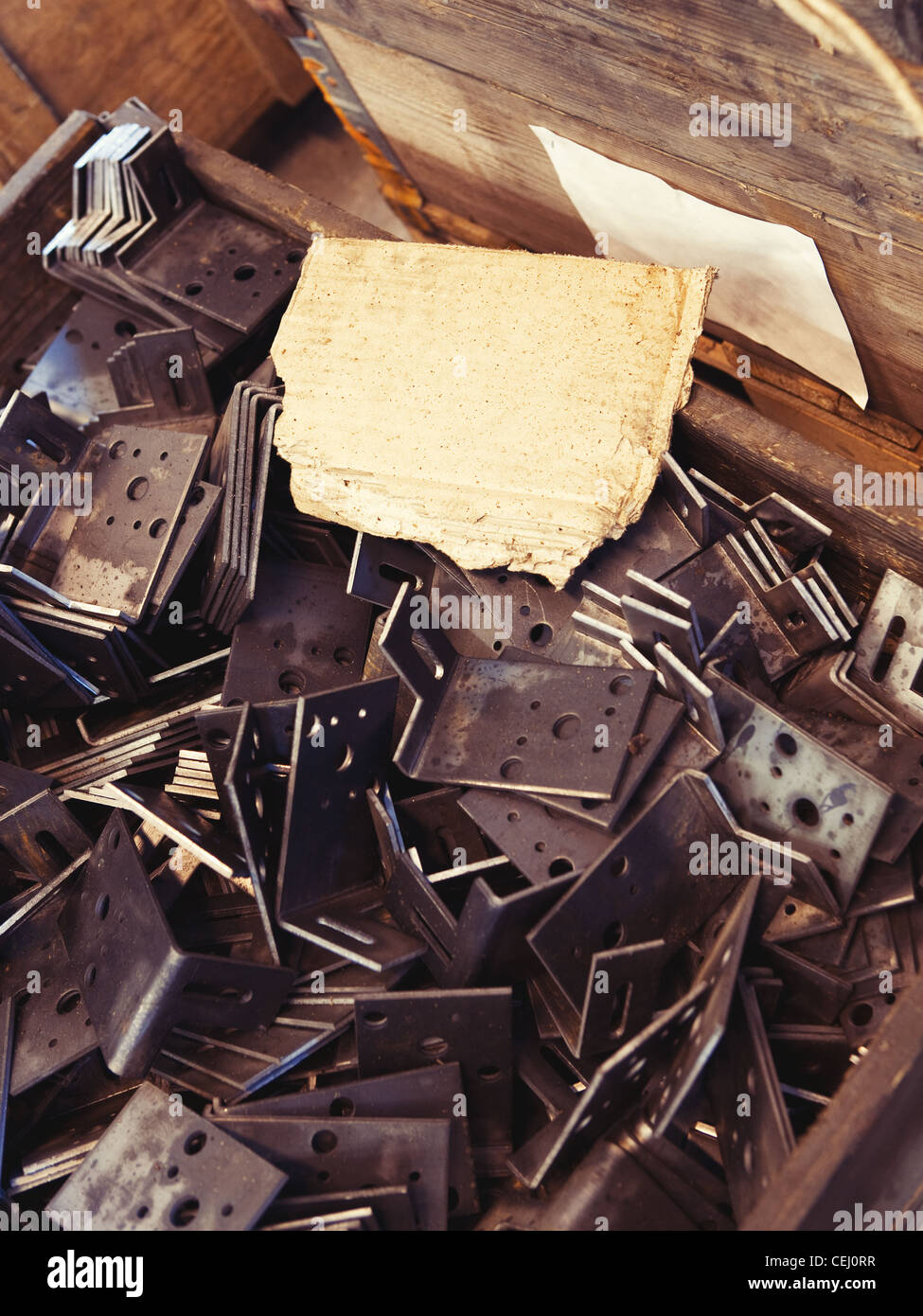 A piece of messy cardboard as a background for your text placed on a ...