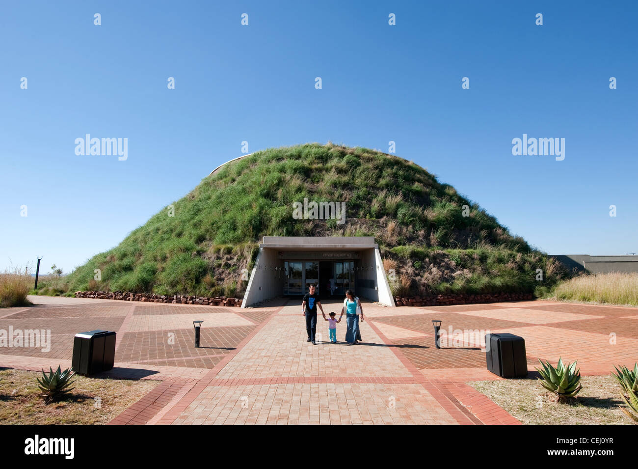 Family walking at Maropeng Museum,Cradle of Humankind,Gauteng Stock ...
