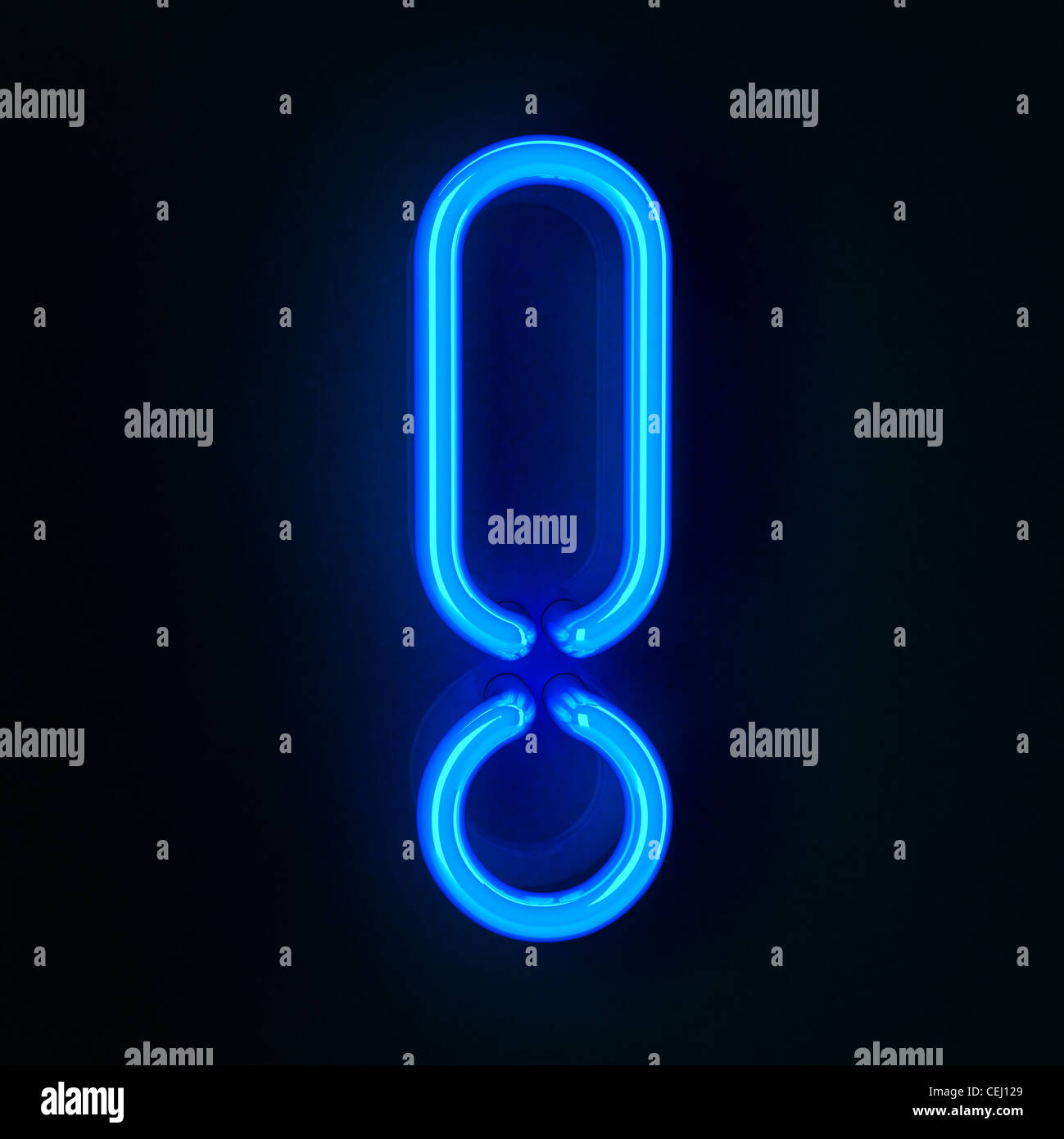 Blue exclamation mark Stock Photo - Alamy