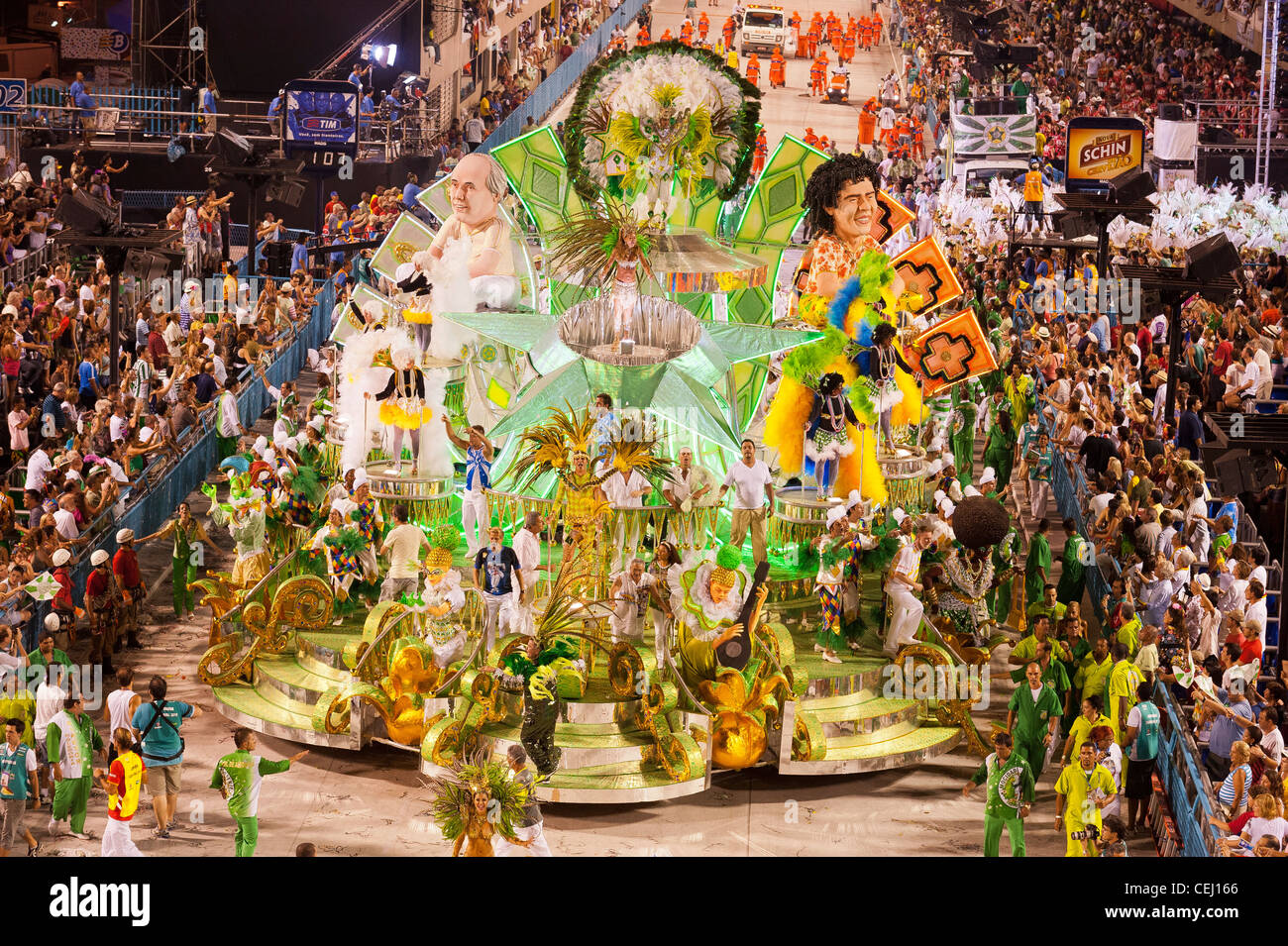 Carnival parade in Sambodromo, is Rio de Janeiro main cultural display ...