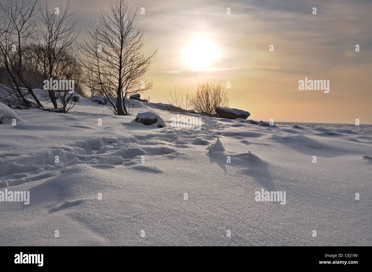 Russia: winter landscape Stock Photo - Alamy