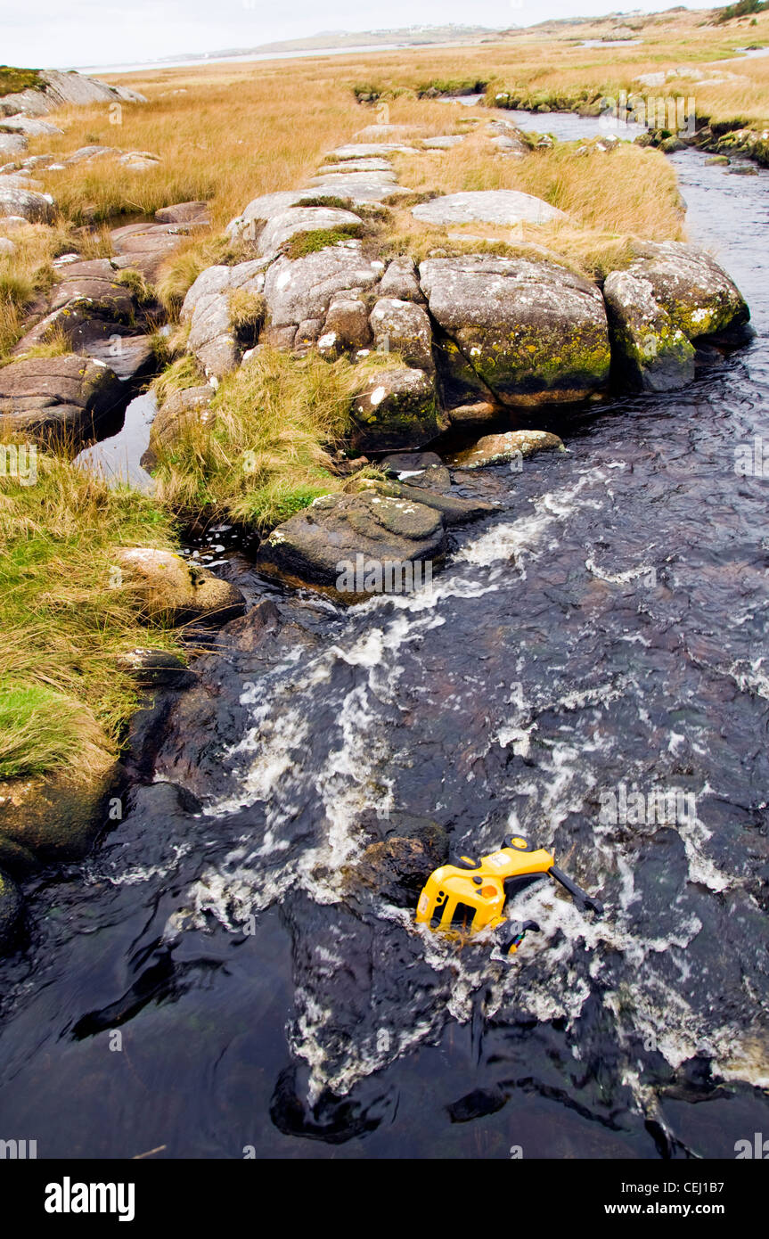 Plastic rubbish in a stream hi-res stock photography and images - Alamy