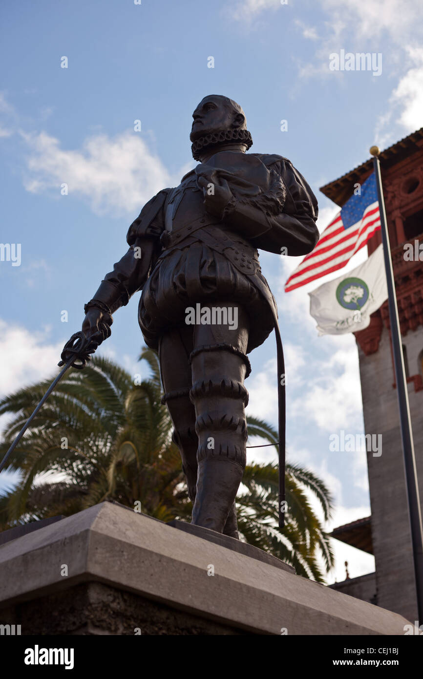 don pedro menendez de aviles founder of st augustine outside the ...