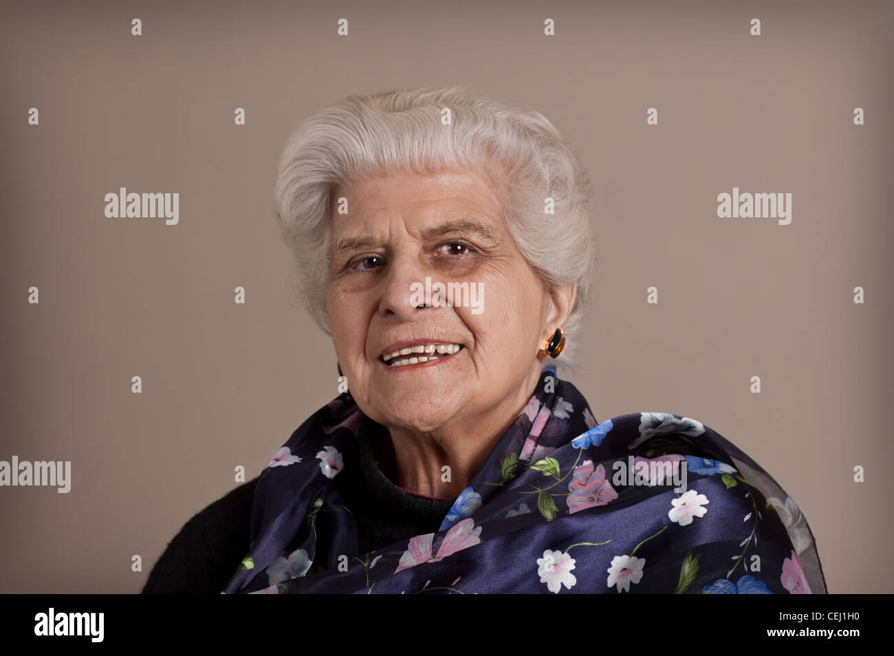 Senior lady portrait Stock Photo - Alamy