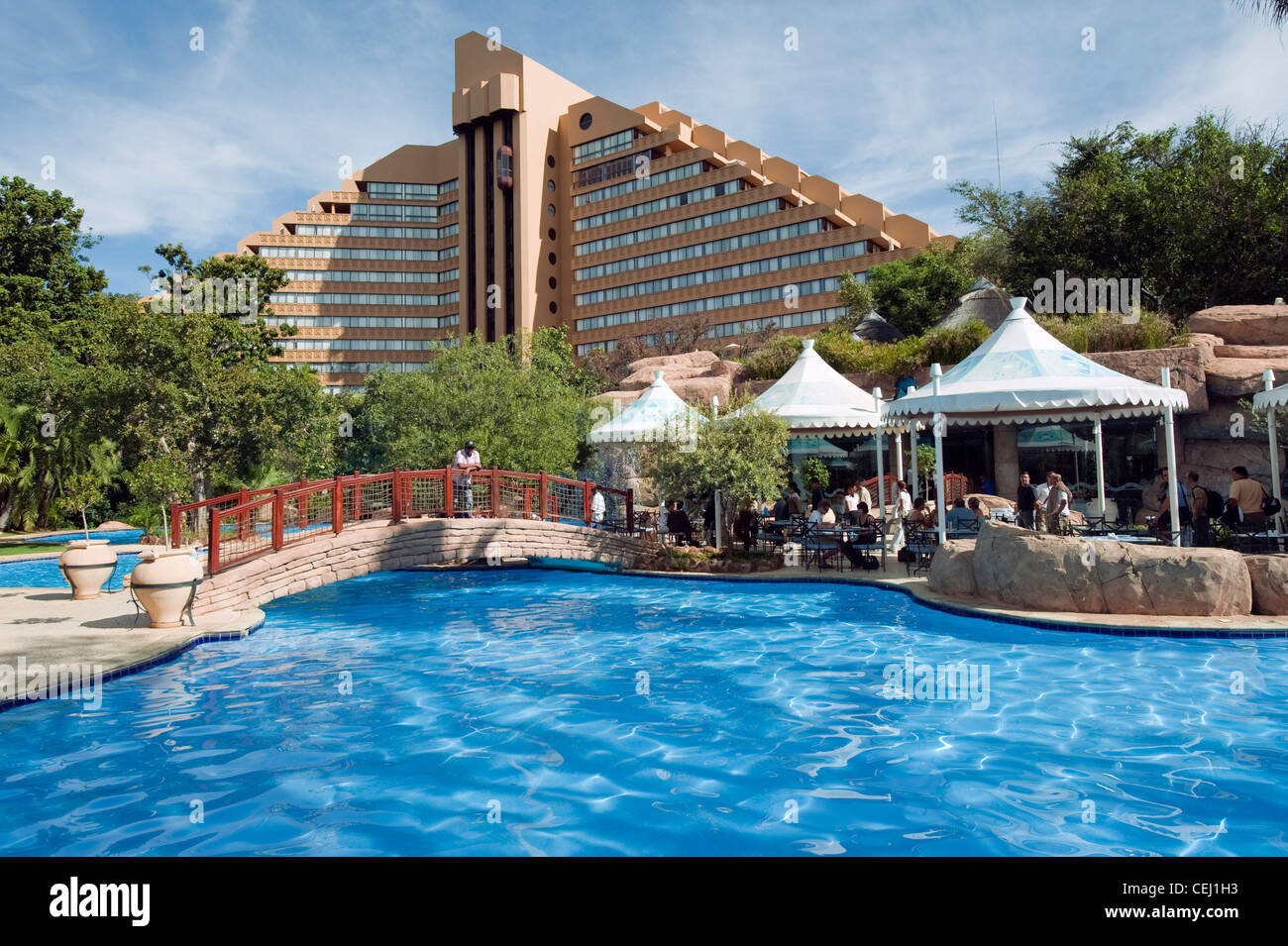 Pool at Cascades Hotel,Sun City,North West Province Stock Photo - Alamy