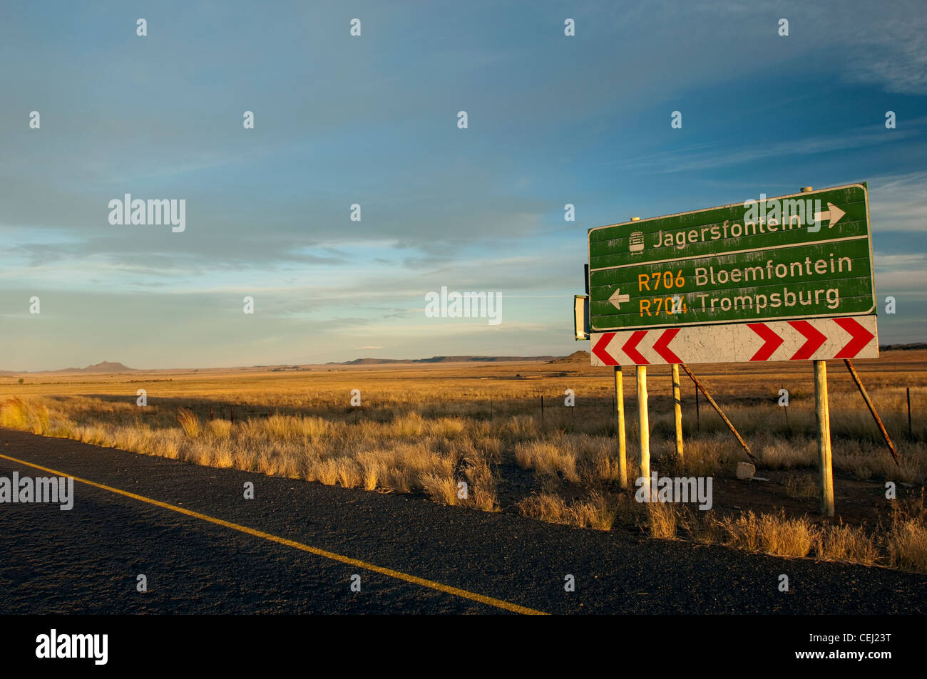 Roadside near Jagersfontein,Free State Province Stock Photo - Alamy