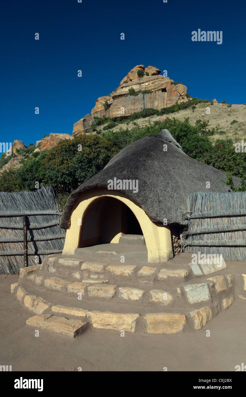 Basotho hut,Basotho Cultural Village,Eastern Free State Province Stock ...