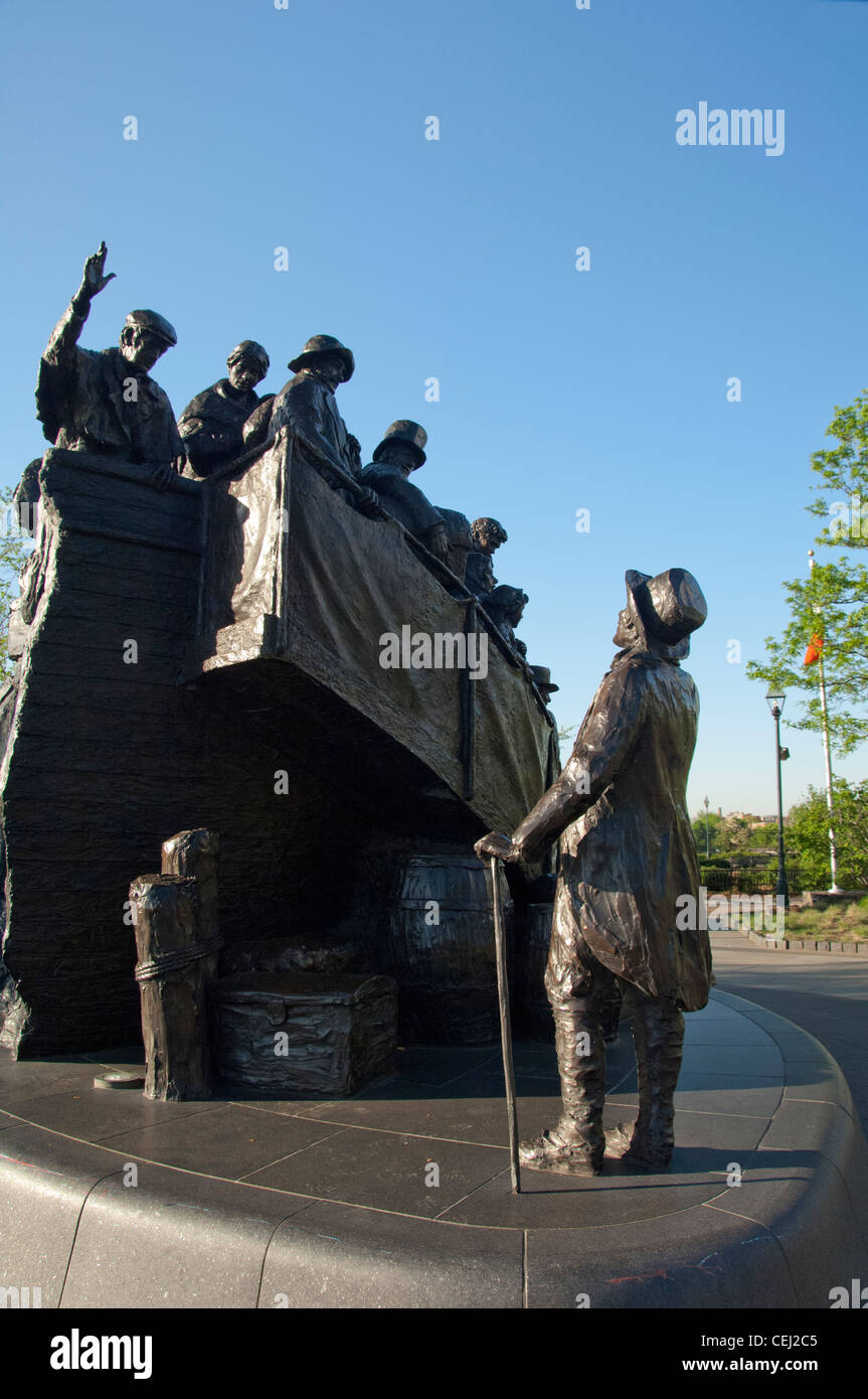 Pennsylvania, Philadelphia. Penn's Landing, The Irish Memorial Stock ...