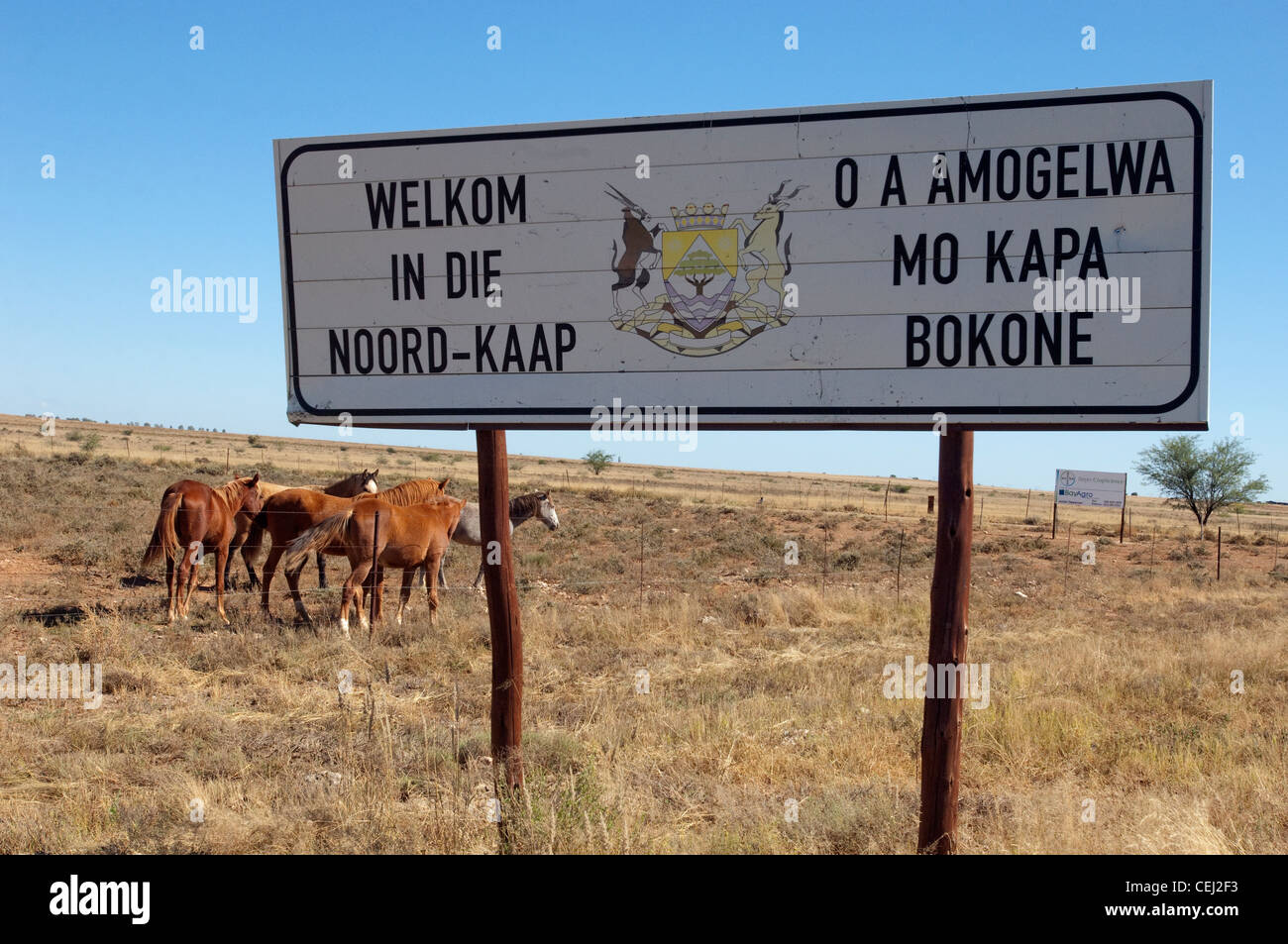 Road sign northern cape south hi-res stock photography and images - Alamy