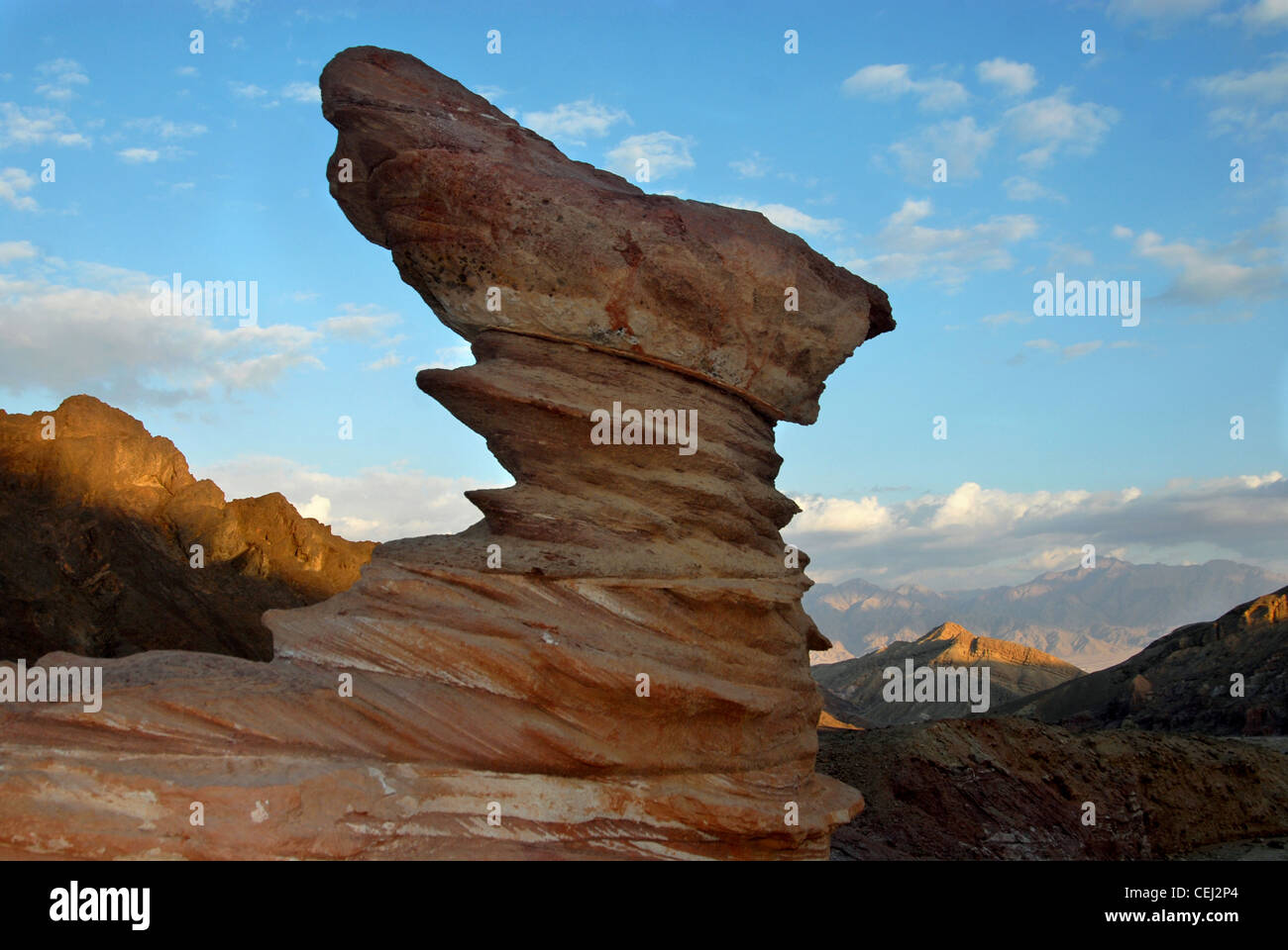 Geological formations in the Sahara desert (western desert of Egypt ...